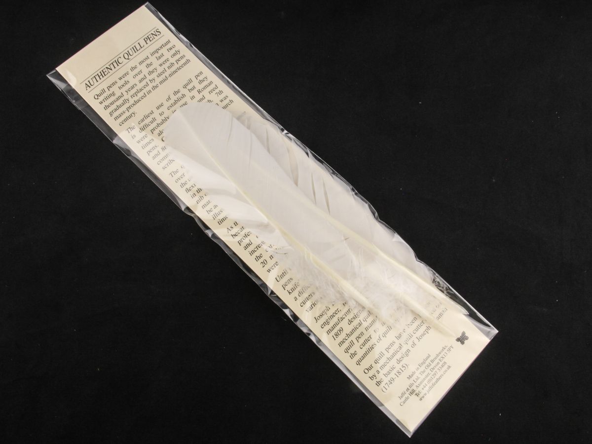 Authentic Handcut Quill Feather Pens Gift (set of 3) historical ...